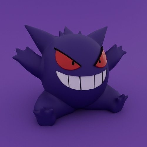 Gengar - Pokemon 3D model 3D printable | CGTrader