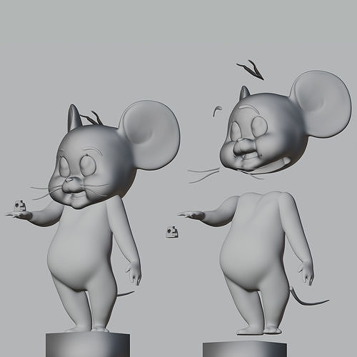 JERRRY FROM TOM JERRY FANART COLLECTIBLE free 3D model 3D printable ...