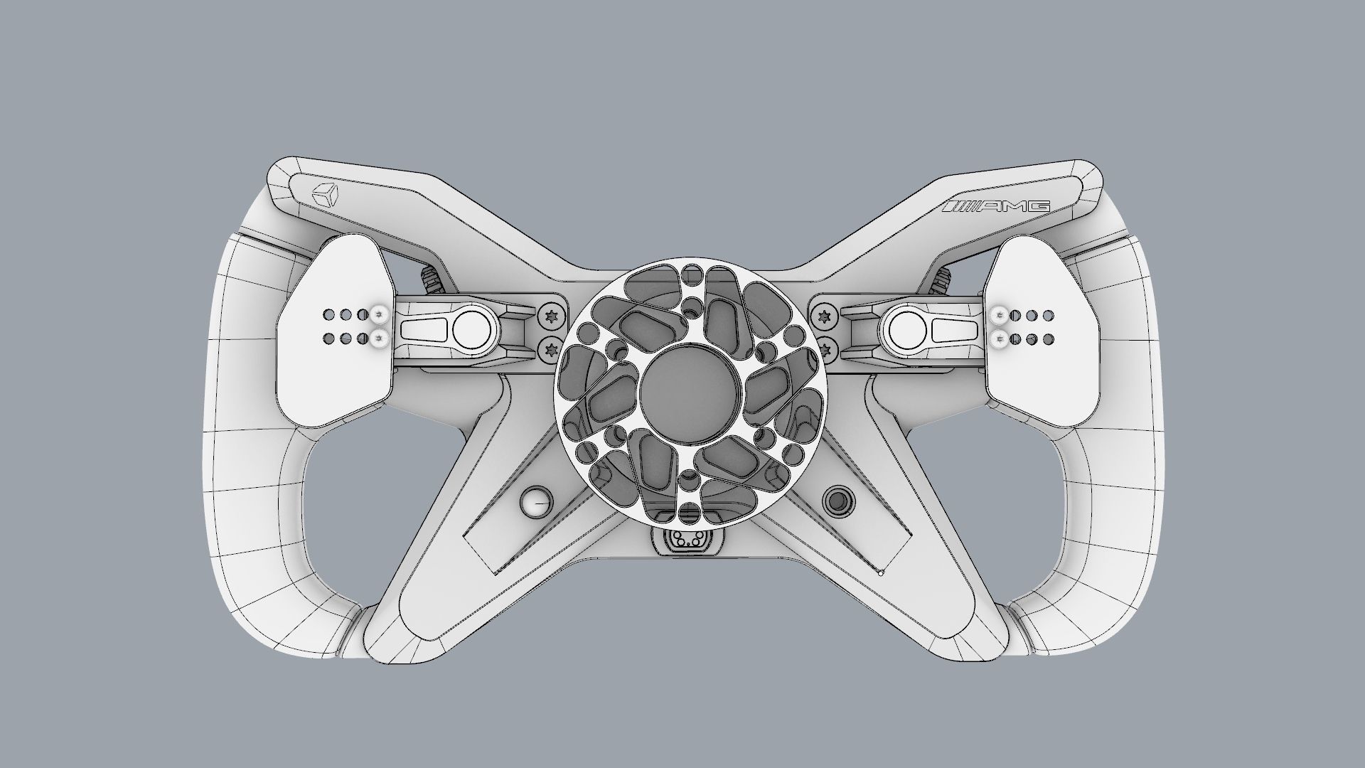 Mercedes AMG GT Cube Controls Wheel 3D model | CGTrader