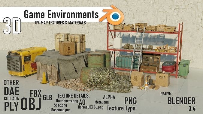 3D model Game Environments VR / AR / low-poly | CGTrader