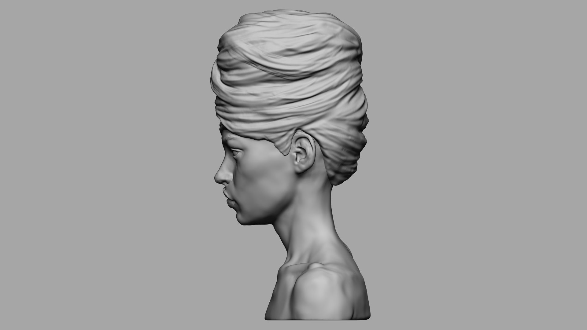 Female bust 010 3D model 3D printable | CGTrader