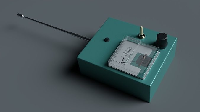 Vintage Radio Signal Transmitter Transponder 3D model | CGTrader