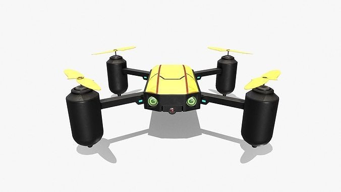 3D model Drone v2 rigged and animated VR / AR / low-poly | CGTrader