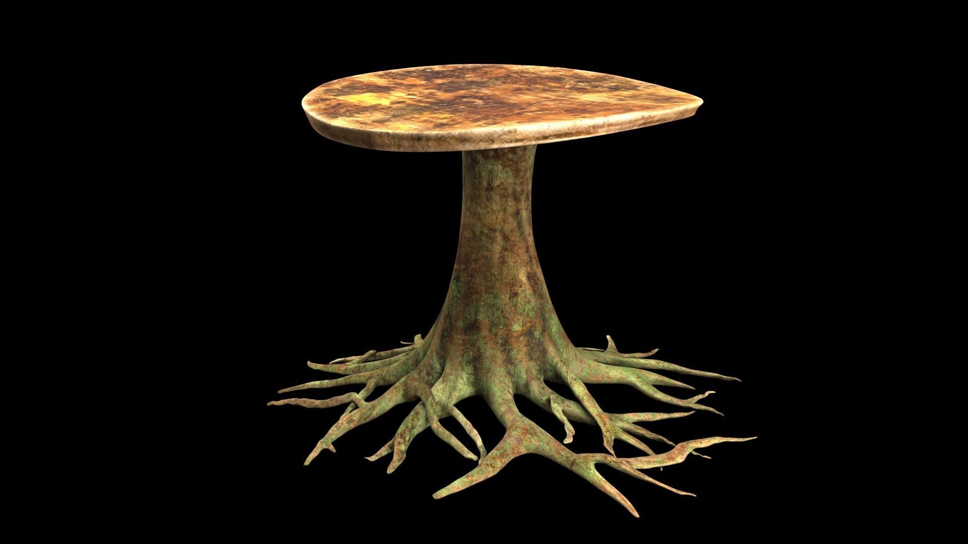 table roots 3D model | CGTrader
