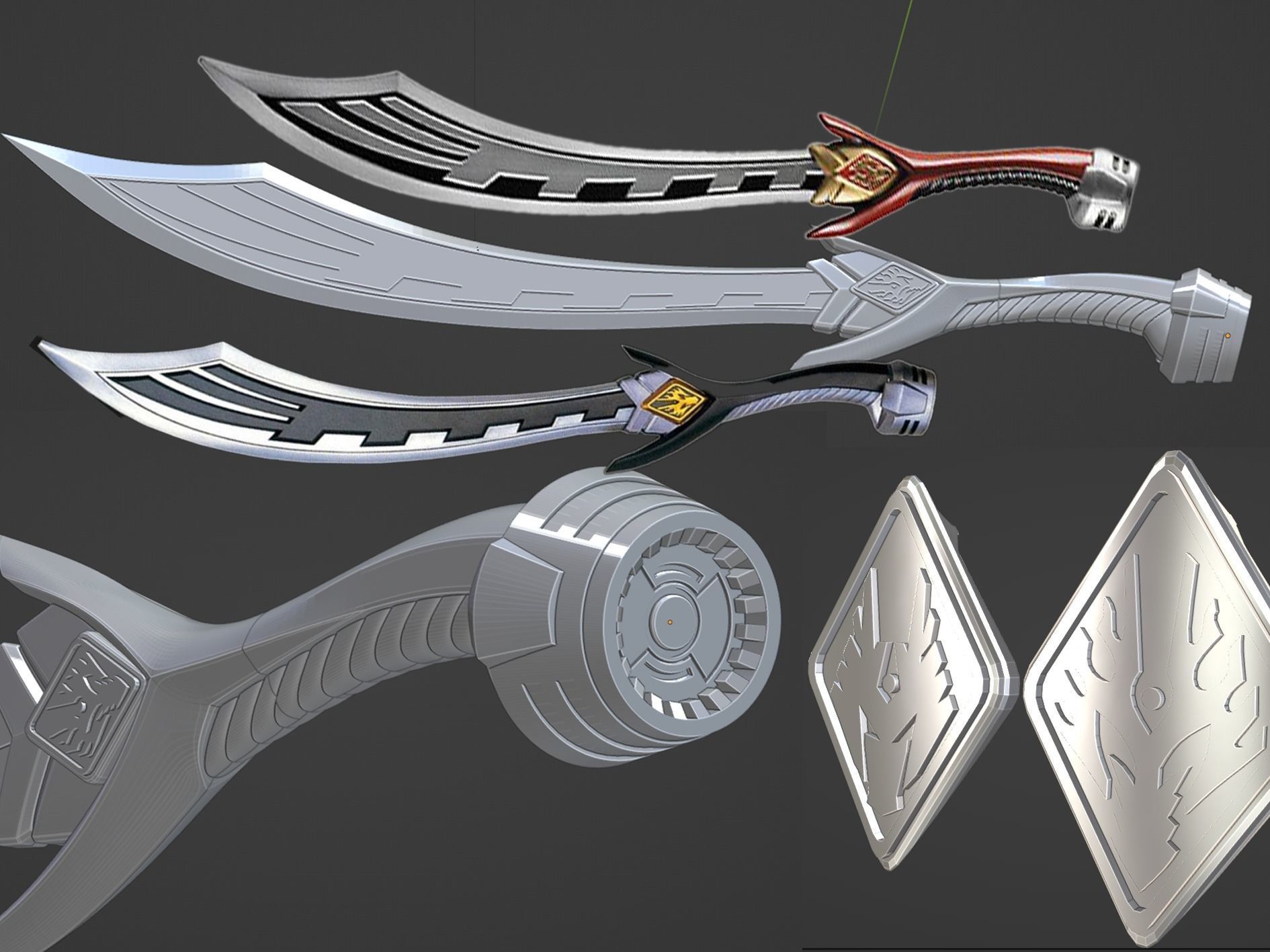 Kamen Rider Ryuki Ryuga sword cosplay props 3D printable file 3D model ...