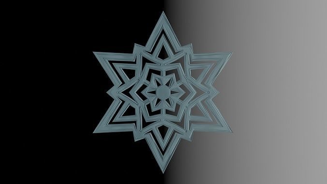 Snowflake free VR / AR / low-poly 3D model | CGTrader