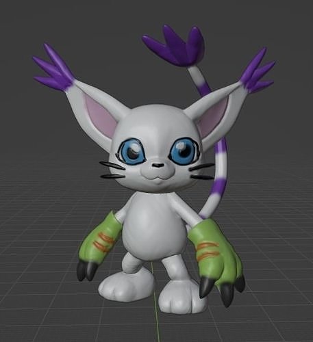gatomon 3D model 3D printable | CGTrader