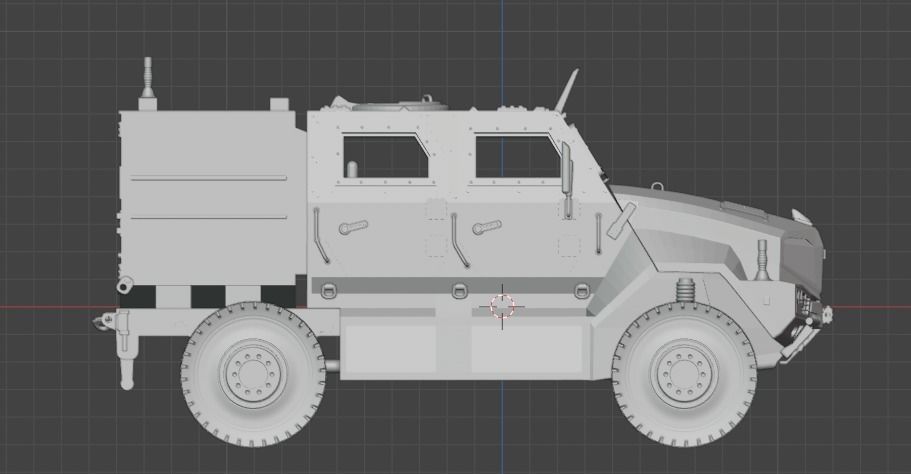 Iveco Manticor Armored Vehicle - 35th Scale 3D print model 3D model 3D ...