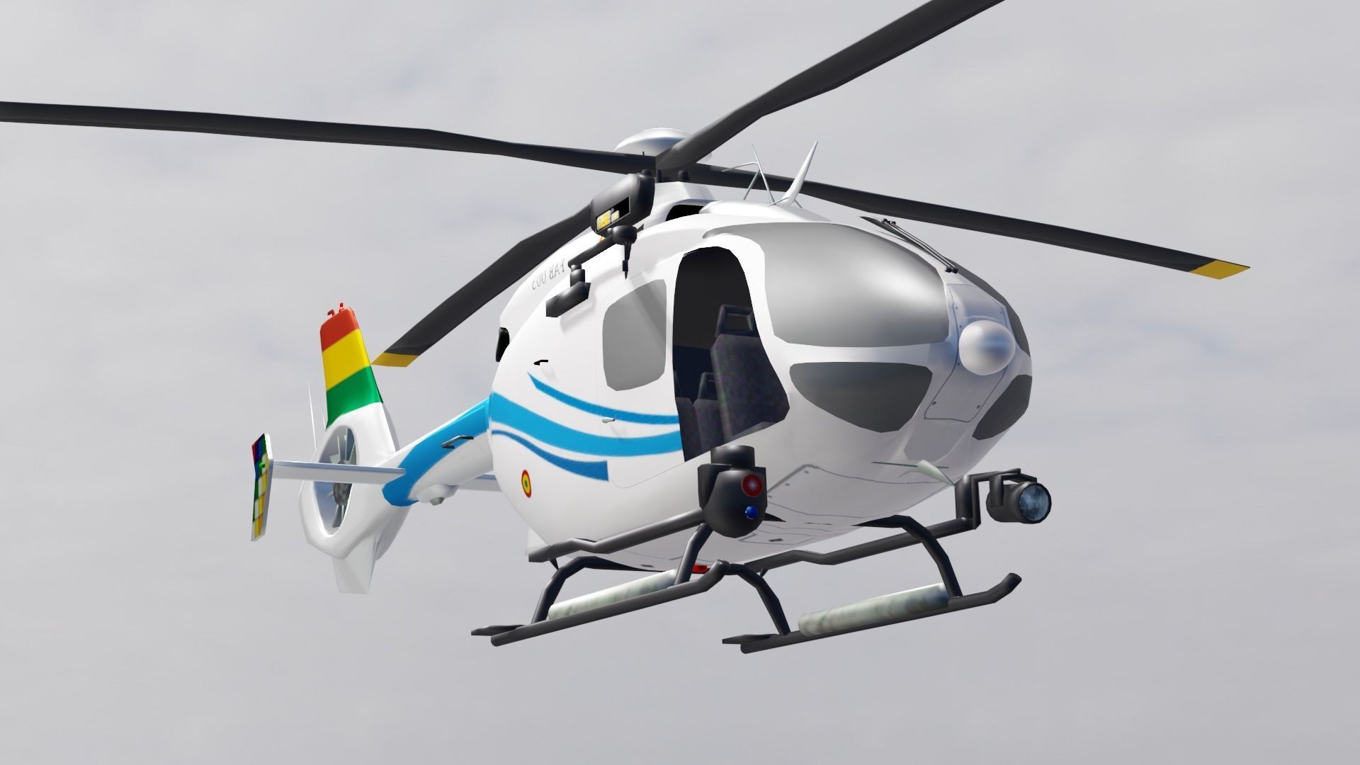 3D model Helicopter 3D Model VR / AR / low-poly | CGTrader
