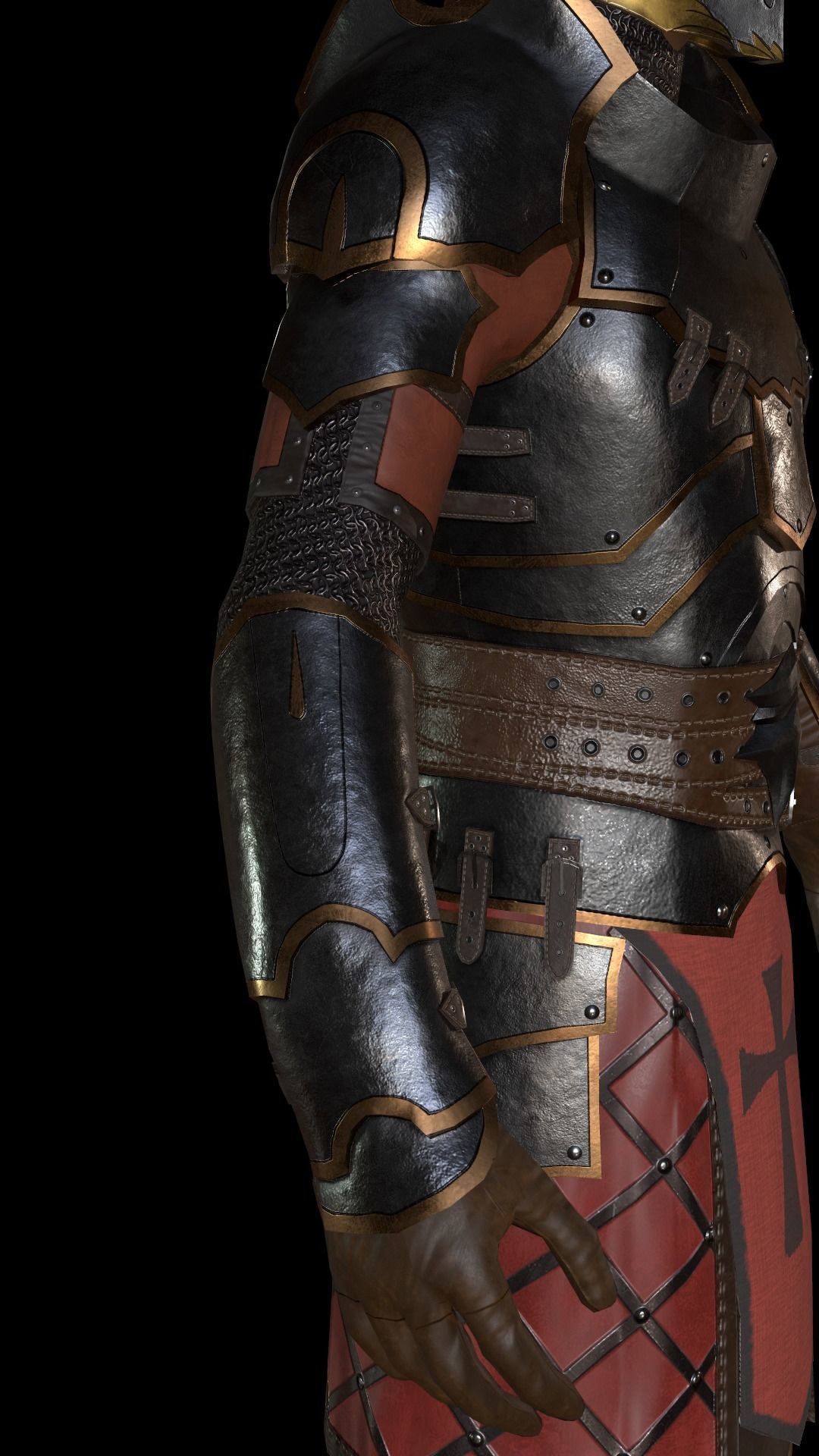 3D model Knight Armor with sword and shield VR / AR / low-poly | CGTrader