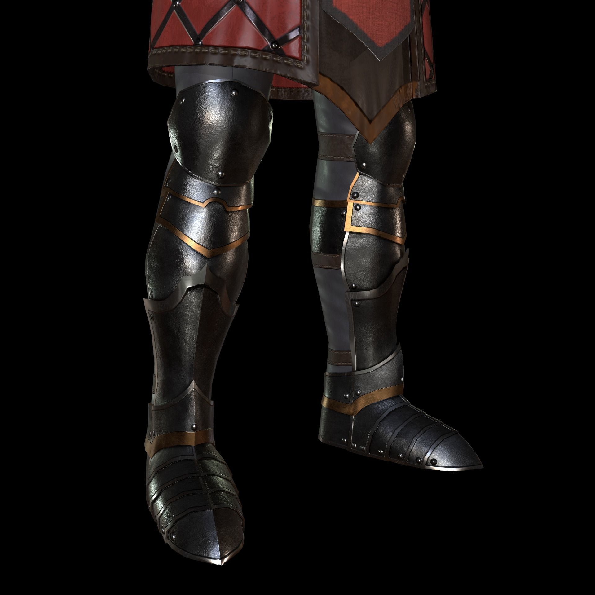 3D model Knight Armor with sword and shield VR / AR / low-poly | CGTrader