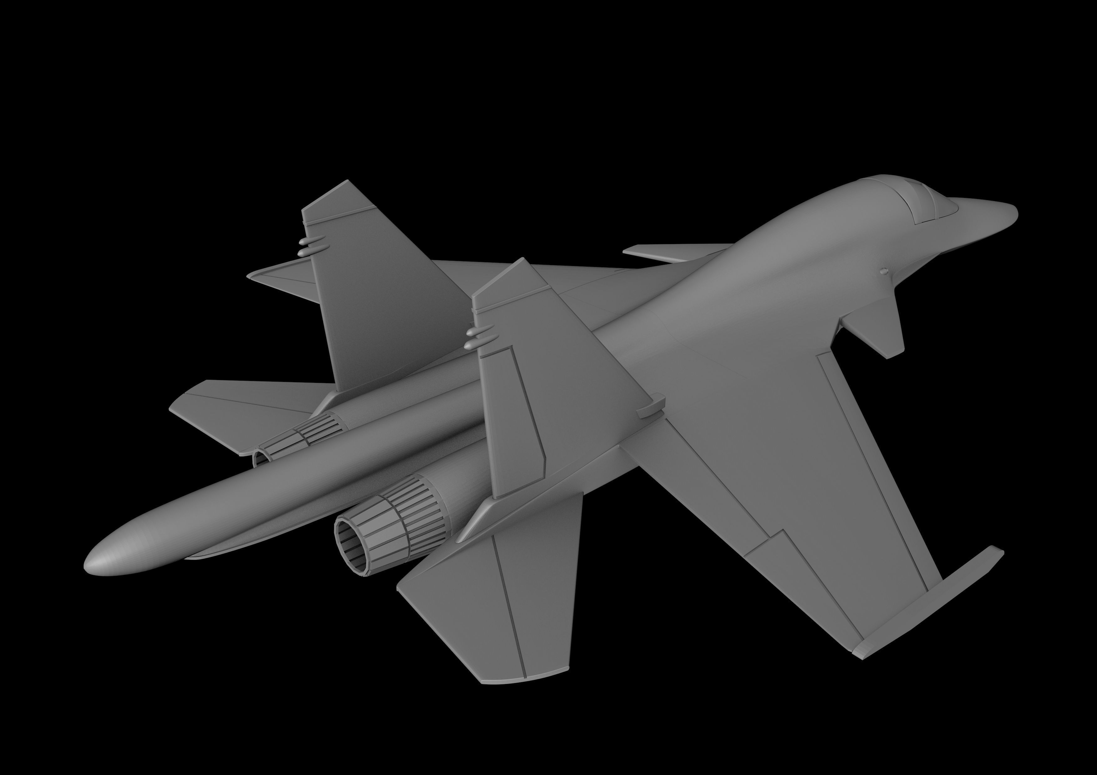 SU-34 SCALE 1-72 PRINTABLE STL FILES 3D model 3D printable | CGTrader