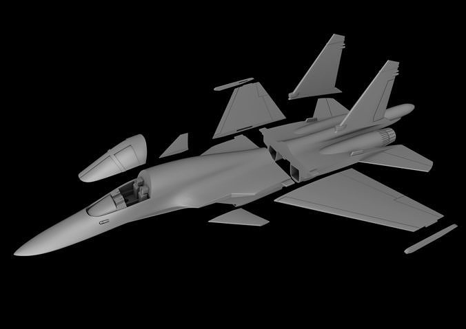 SU-34 SCALE 1-72 PRINTABLE STL FILES 3D model 3D printable | CGTrader