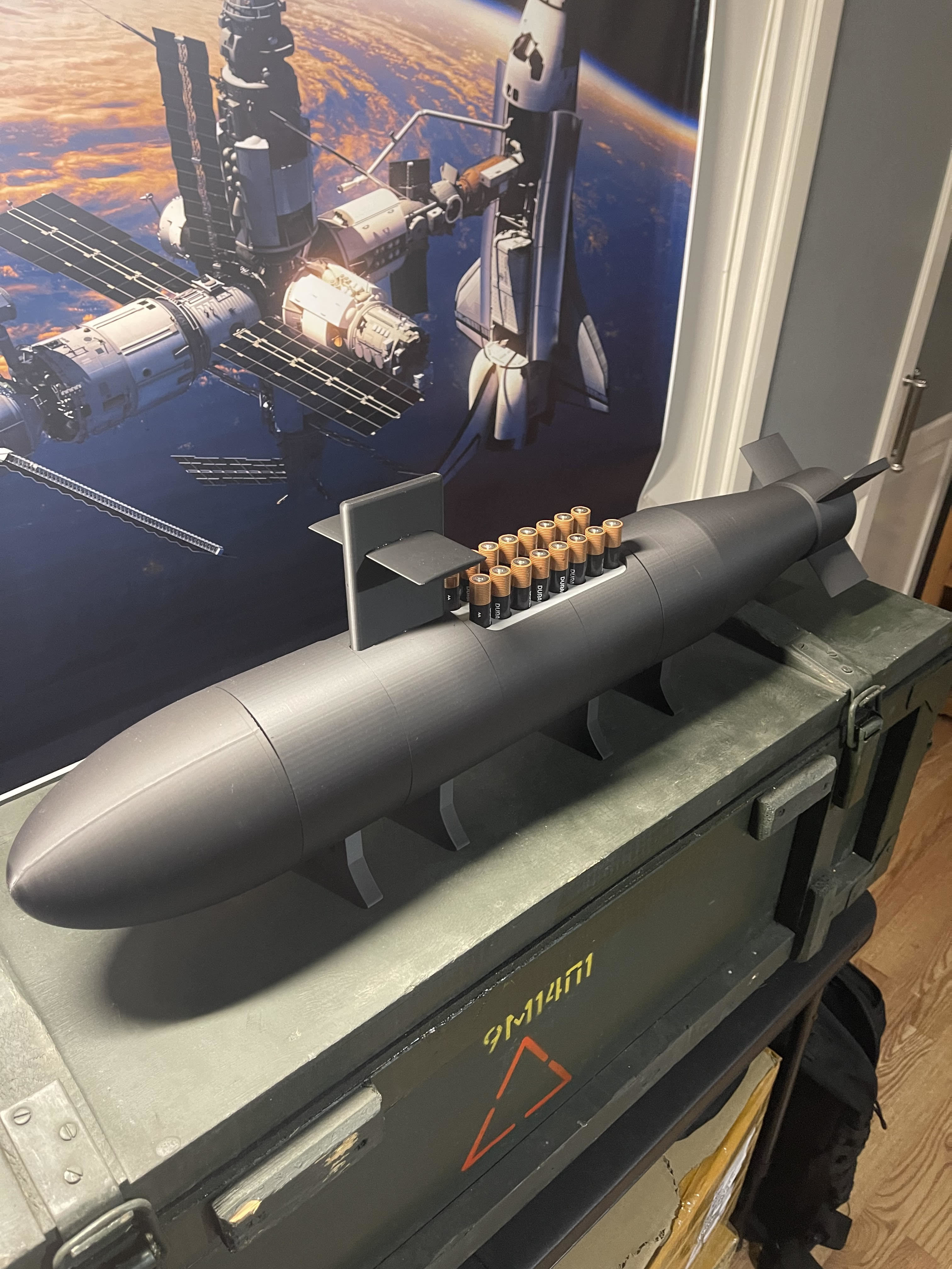 Ballistic Missile Submarine AA Battery Holder 3D model | CGTrader