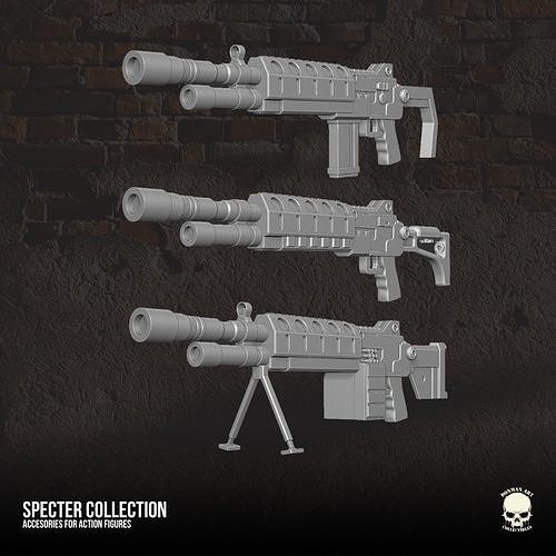 Specter Collection 3D printable files for Action Figures 3D model 3D ...