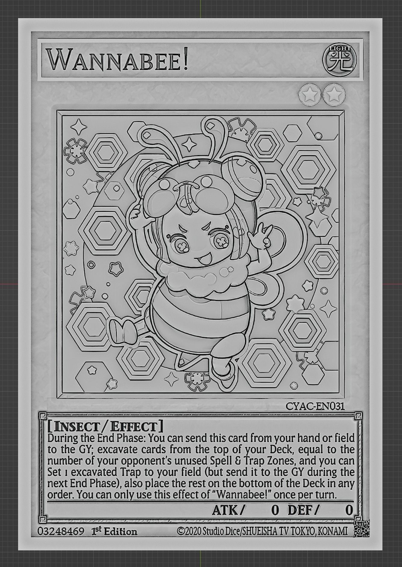 wannabee - yugioh free 3D model 3D printable | CGTrader