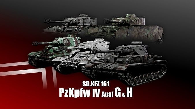 3D Model Collection Panzer 4 - PzKpfw IV - Ausf G H - Full Package VR ...