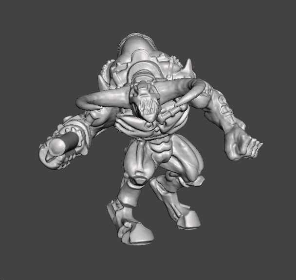 DOOM 3 CYBERDEMON MINIATURE FIGURE MODEL SCIFI GAMES RPG 3D model 3D ...
