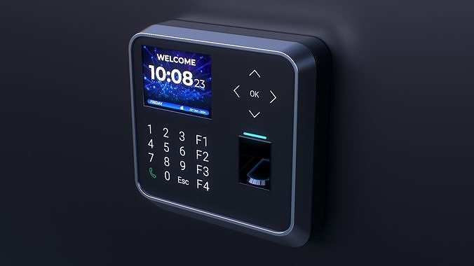 3D model Biometric Attendance System Scanner VR / AR / low-poly | CGTrader