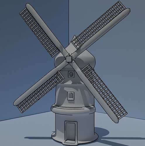 Windmill free 3D model | CGTrader