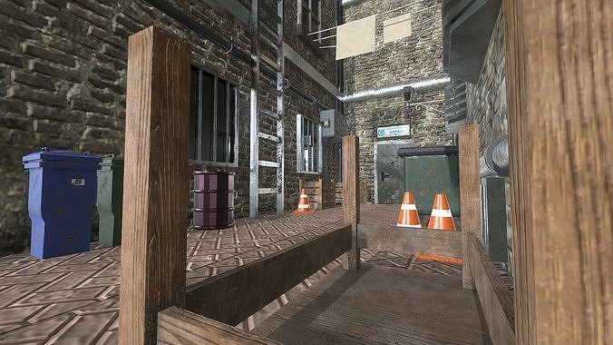 3D Environment - Alley 3D model | CGTrader