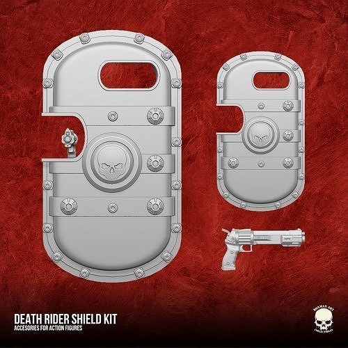 Deathrider Shield 3D printable files for Action Figures 3D model 3D ...