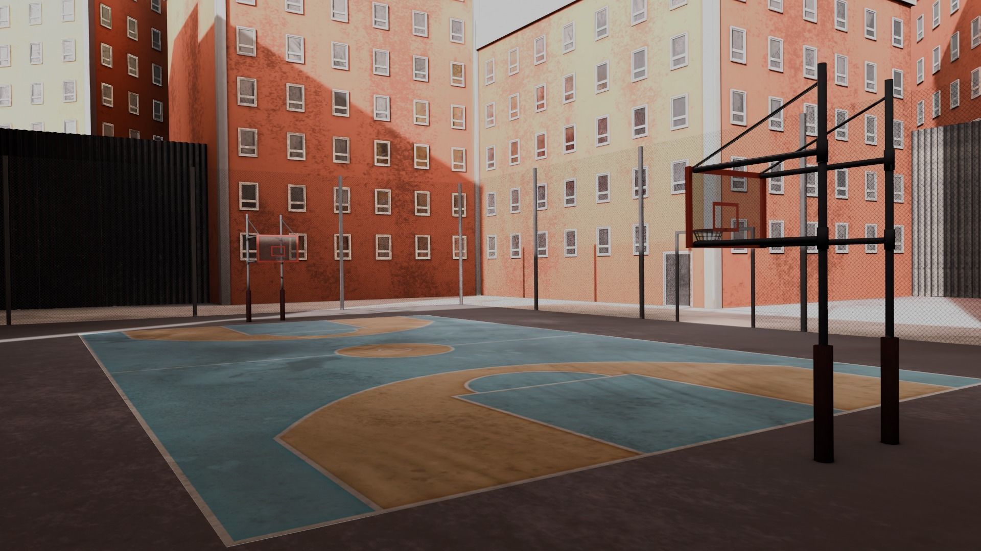 VR Basketball Court free VR / AR / low-poly 3D model | CGTrader