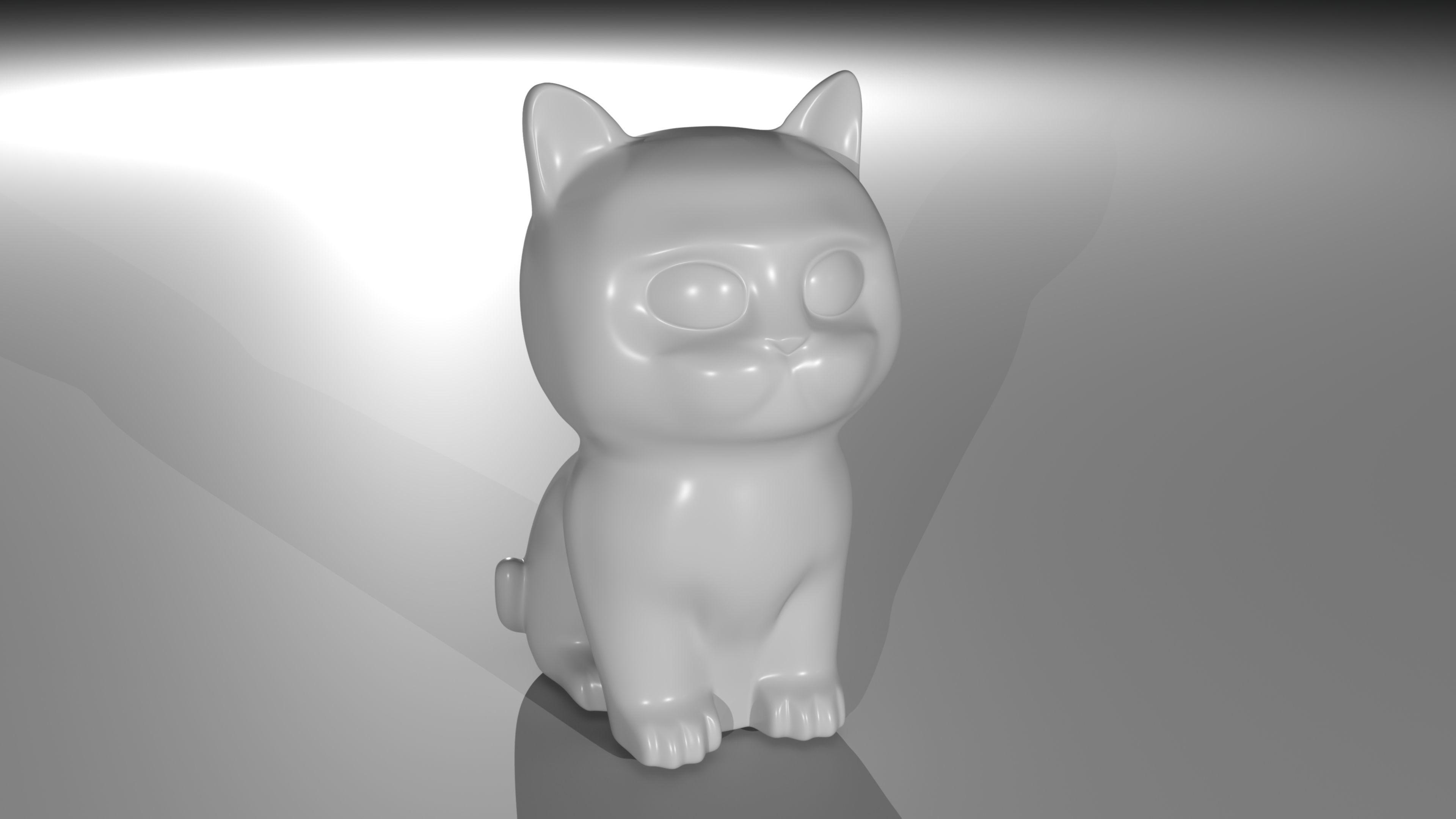 Cute Cat 3D model 3D printable | CGTrader