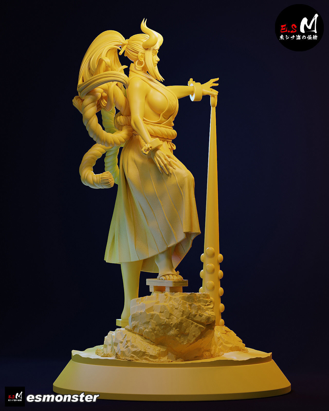 ONE PIECE YAMATO CHARACTER BY ESM 3D model 3D printable | CGTrader