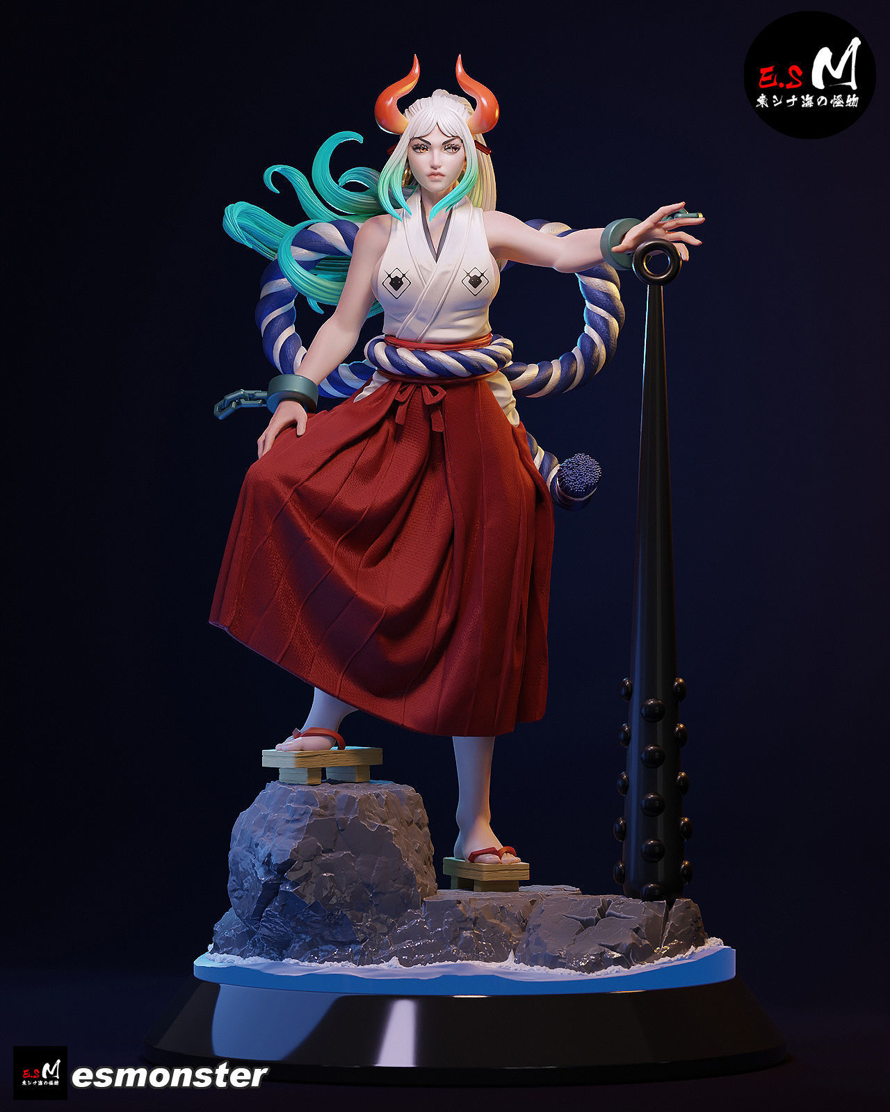 ONE PIECE YAMATO CHARACTER BY ESM 3D model 3D printable | CGTrader