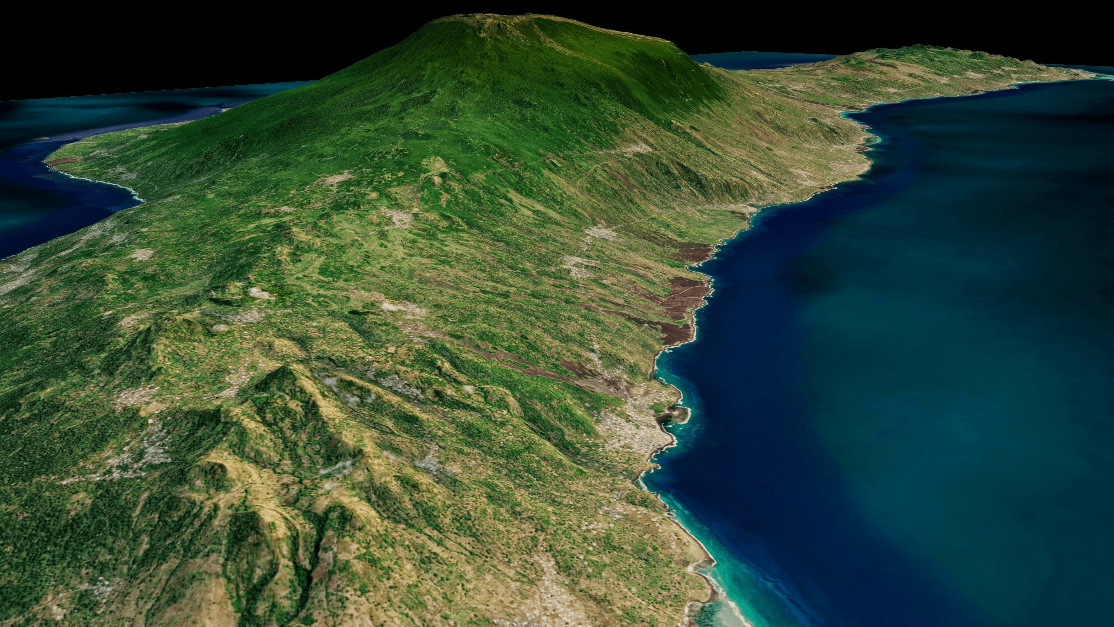 grande comore Island 3d model terrain 3D model | CGTrader