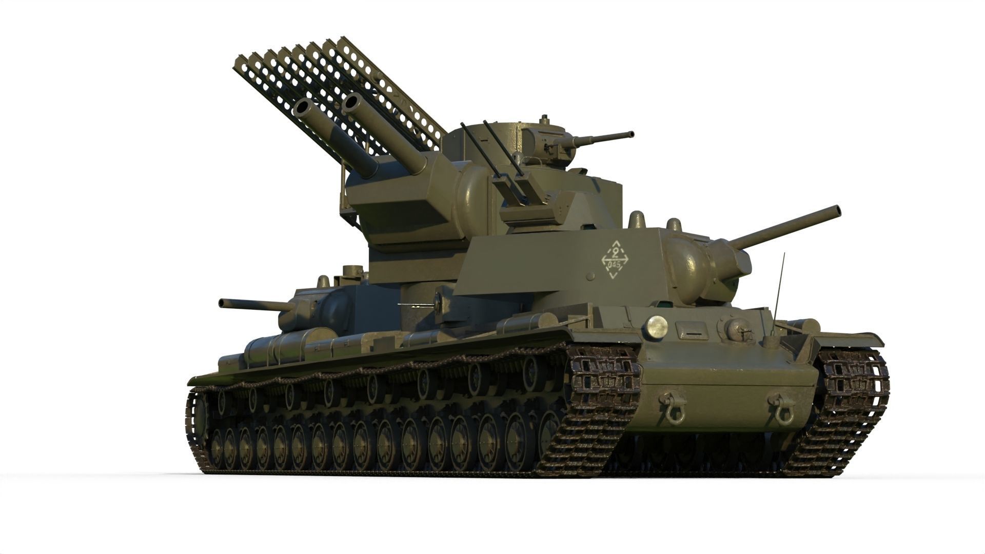 KV-6 Behemoth tank 3D model | CGTrader