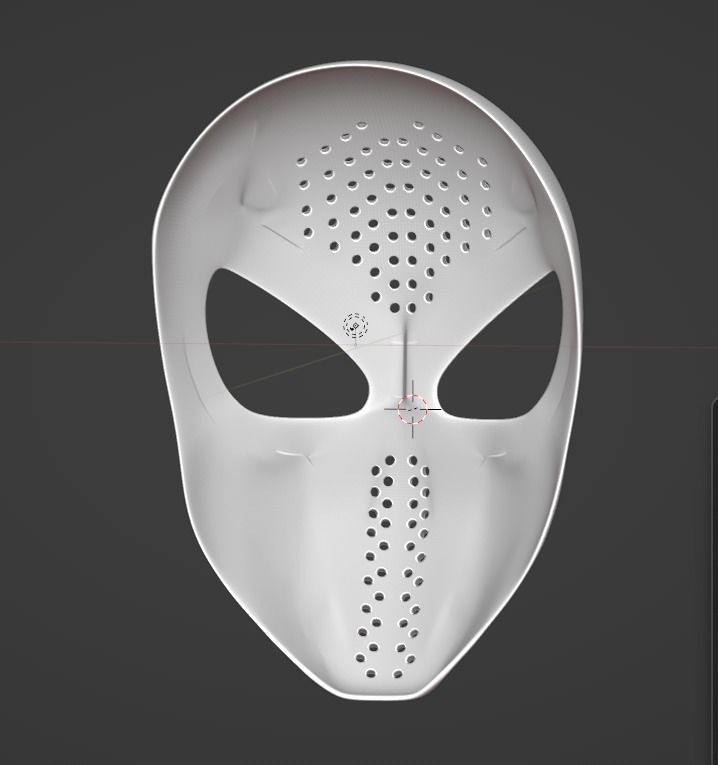 Into The Spider-Verse Spider-Man 2099 cosplay face shell 3D model 3D ...