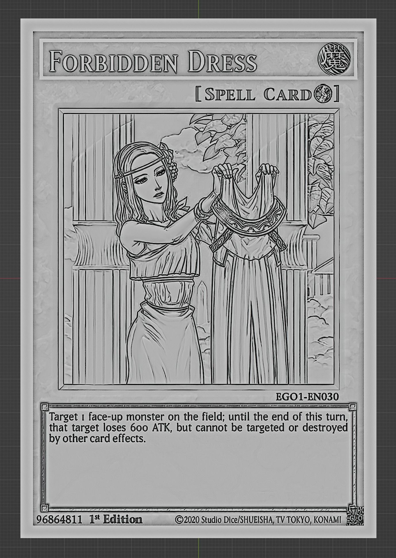 forbidden dress - yugioh free 3D model 3D printable | CGTrader