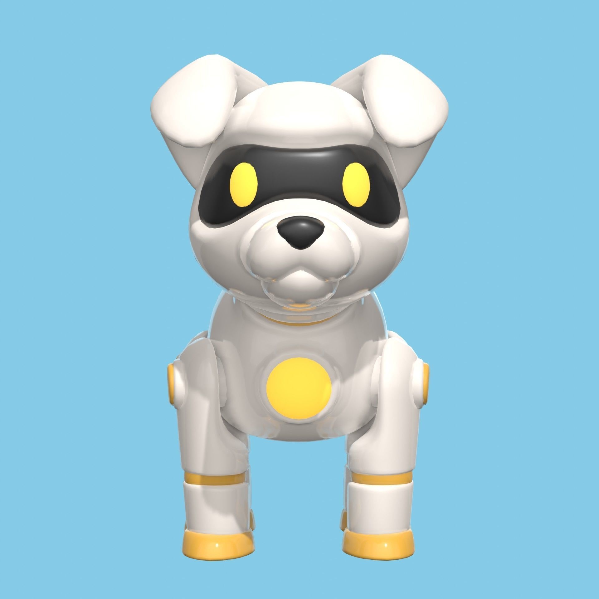 3D model Plastic cute robot dog toy VR / AR / low-poly | CGTrader