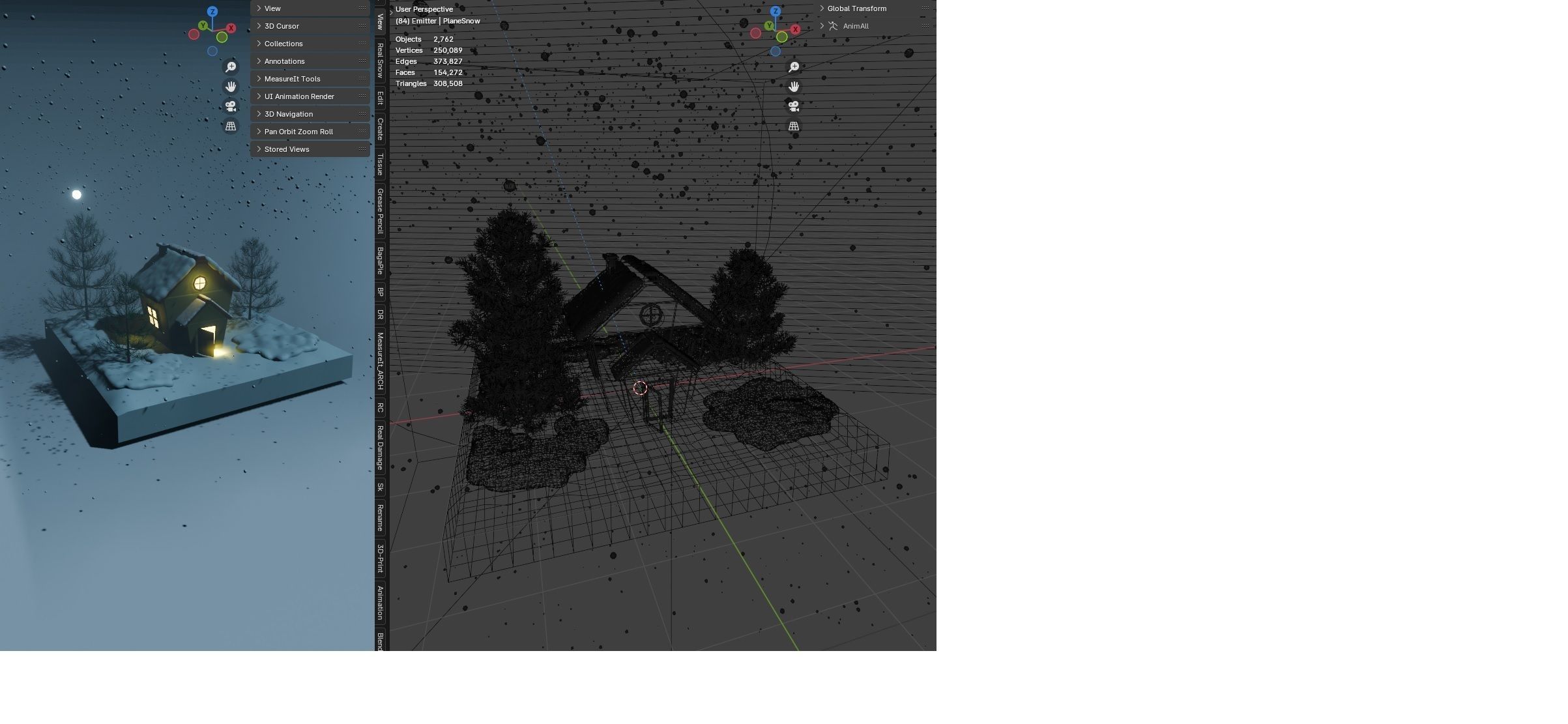 Winter Animated Snow House free 3D model animated | CGTrader