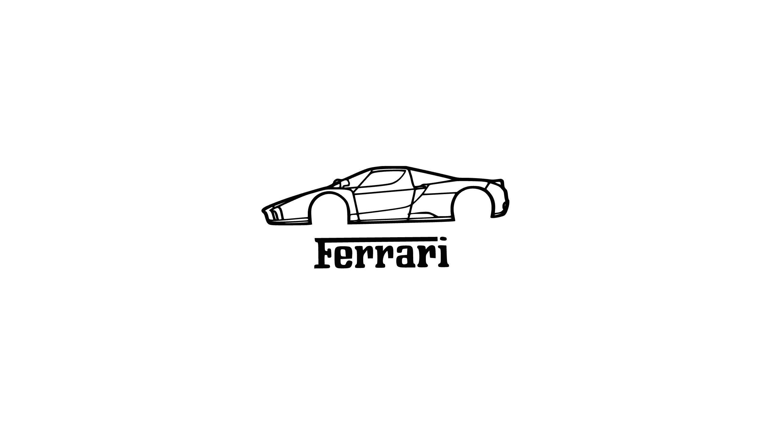 Enzo Ferrari 2D 3D model 3D printable | CGTrader