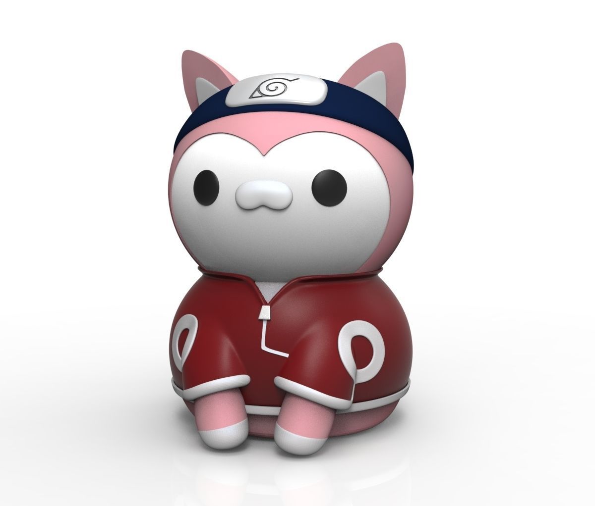 Naruto cat Chibi pack 3D model 3D printable | CGTrader