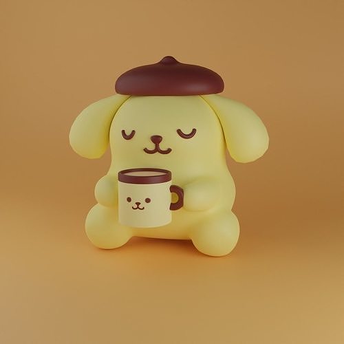 Pompompurin 3D model | CGTrader