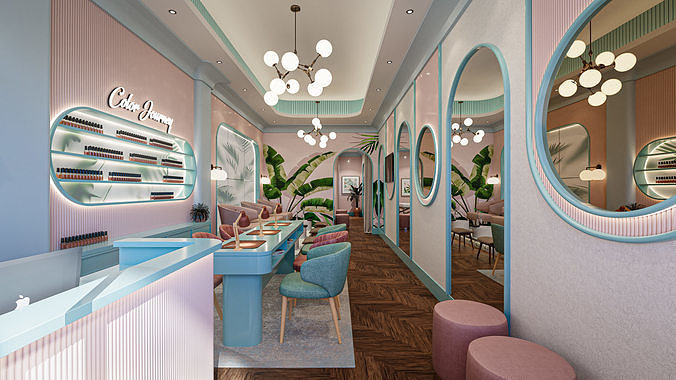 Nail Salon - Maximalist Blend-Fbx-Obj 3D model | CGTrader