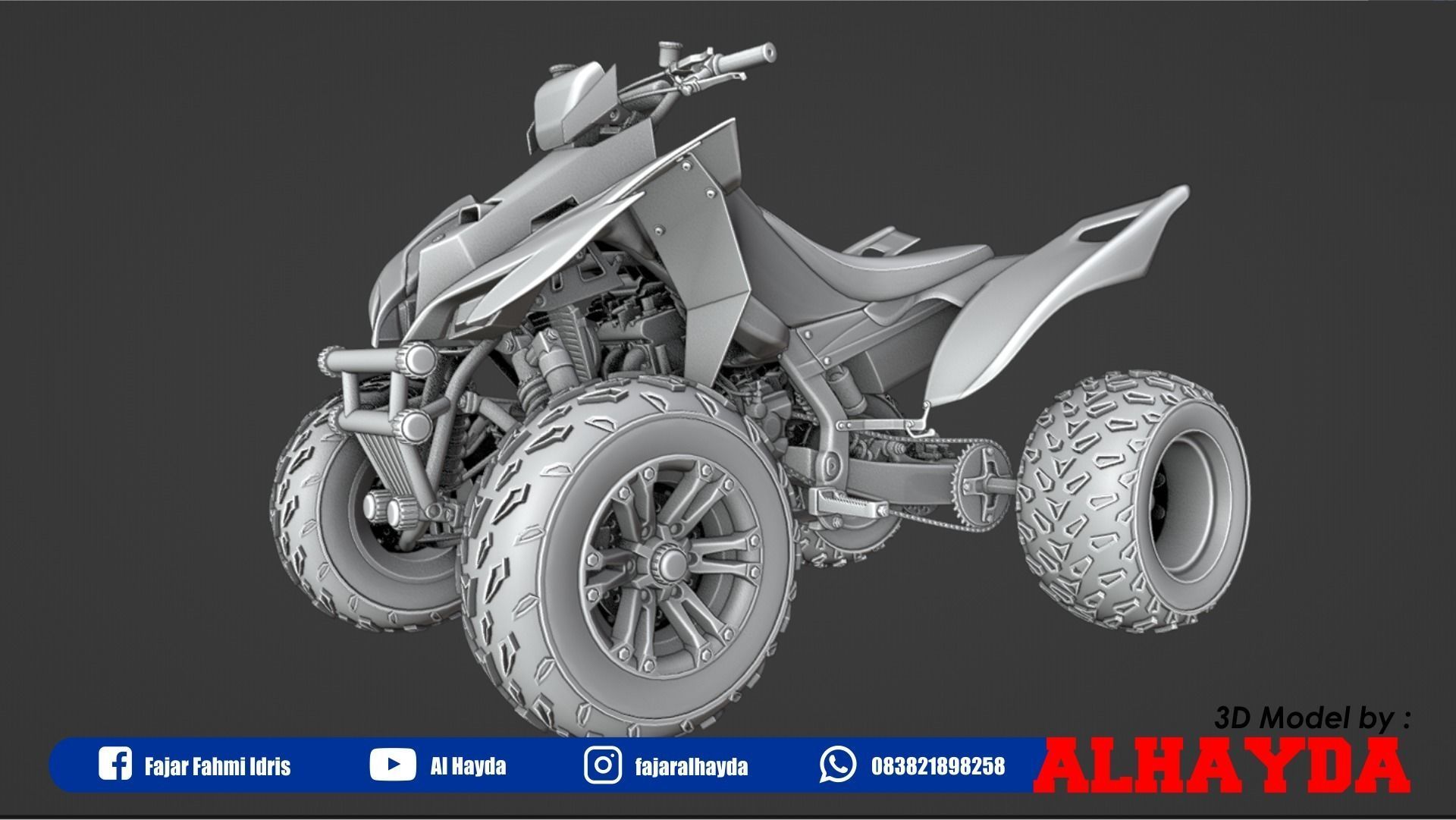 3D model ATV Quad-bike VR / AR / low-poly | CGTrader