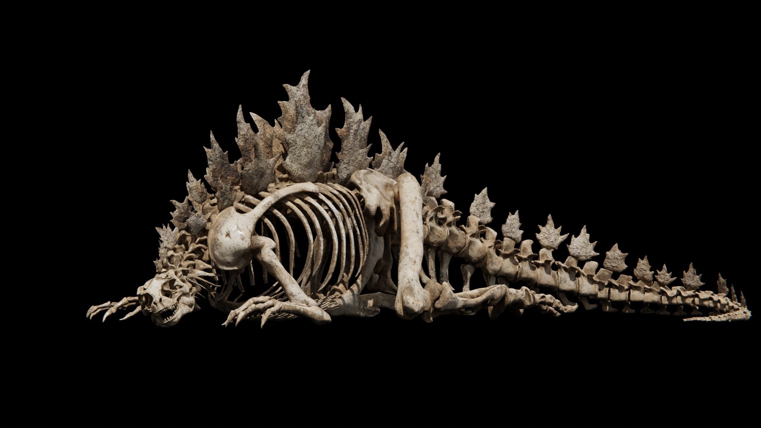 3D model Godzilla Skeleton VR / AR / low-poly | CGTrader