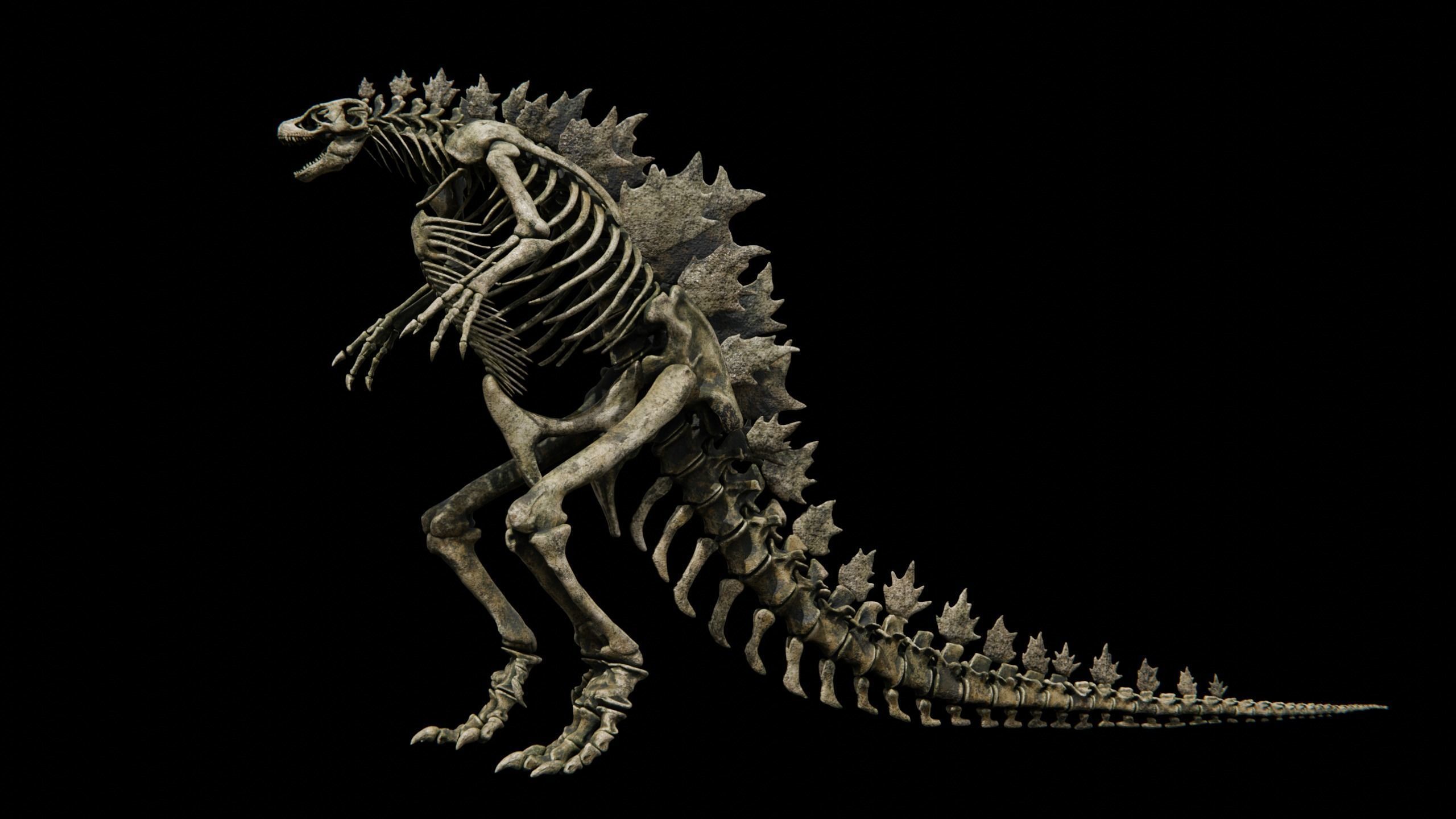 3D model Godzilla Skeleton VR / AR / low-poly | CGTrader