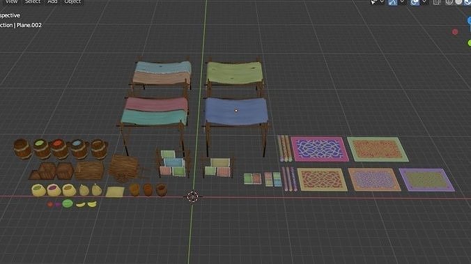 3D model Market Items VR / AR / low-poly | CGTrader