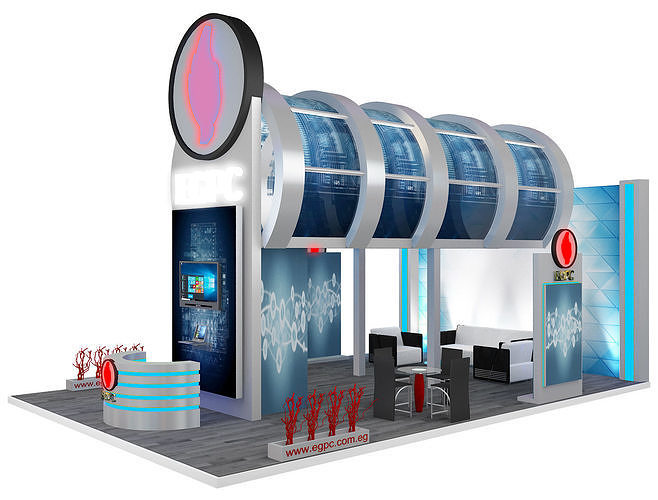 Booth Exhibition Stand a245 3D model | CGTrader