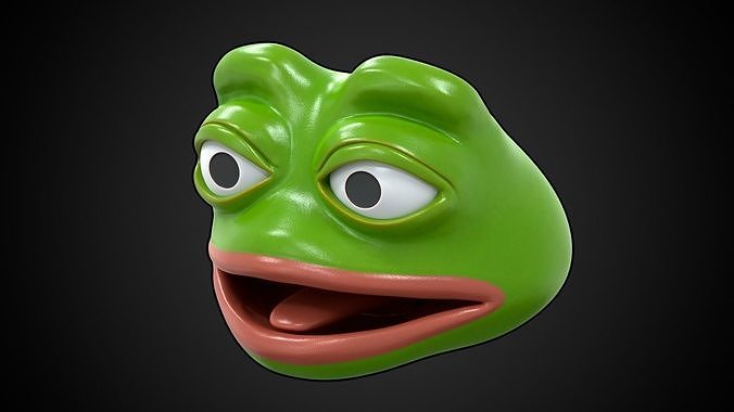 3D model Pepe the Frog - Shocked Pepe Expression V2 VR / AR / low-poly ...