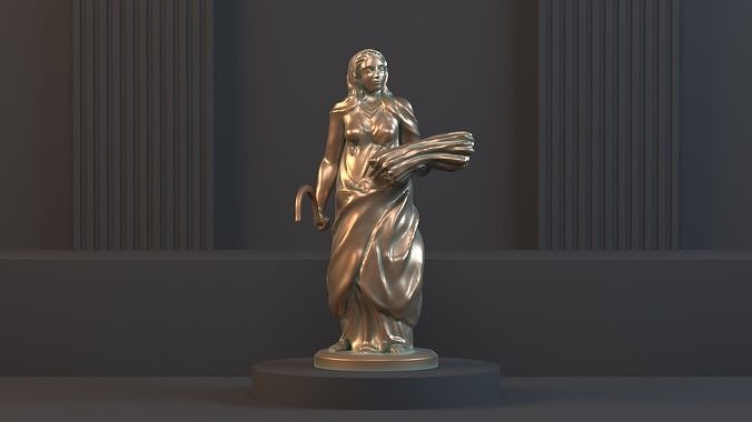 Demeter Statue 3D model | CGTrader