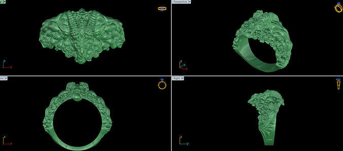 Demon Ring free 3D model 3D printable | CGTrader