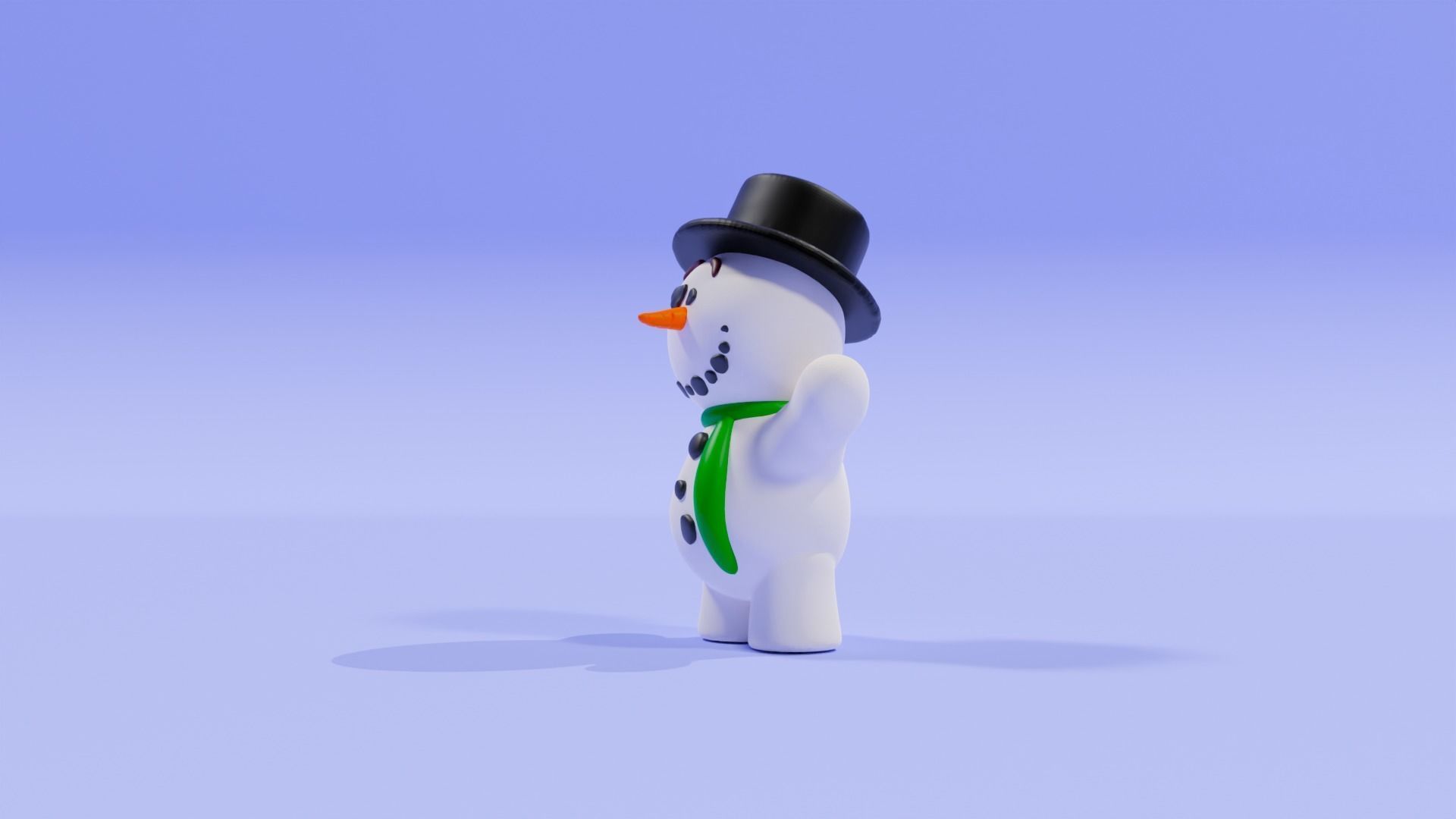 The Snowman from Knick Knack from Disney studios 3D model 3D printable ...