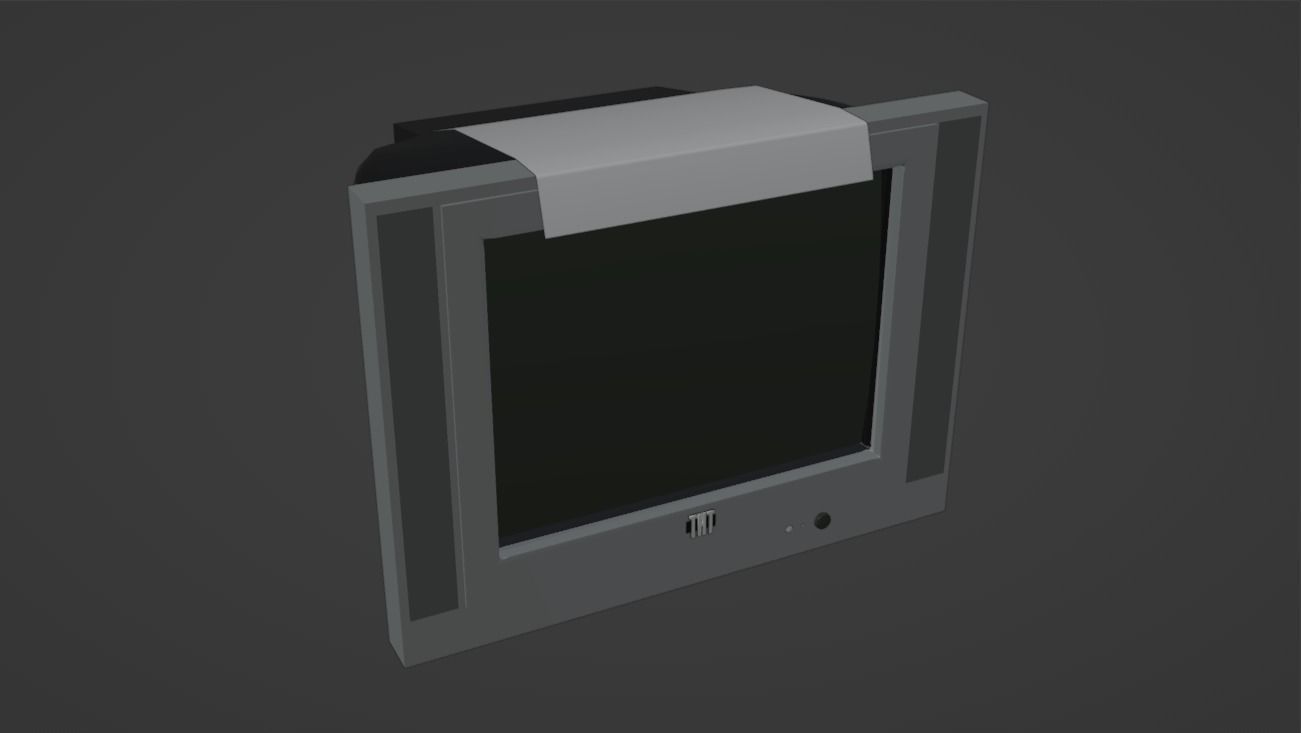 Analogue TV free 3D model | CGTrader